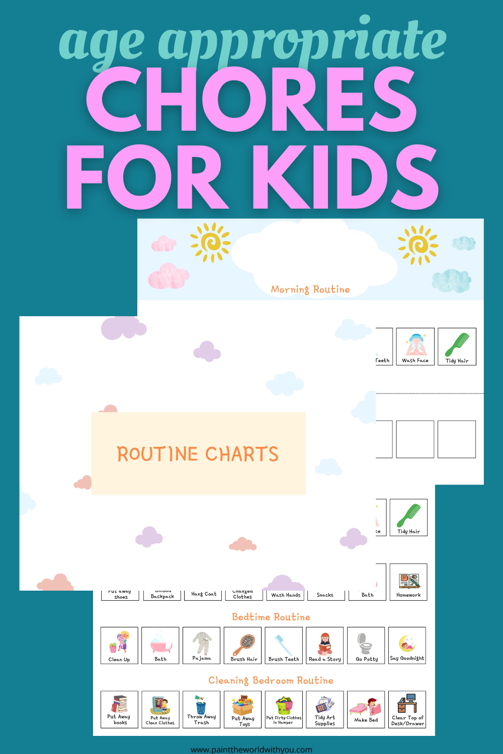 Interactive 4-Year-Old Chore Chart - Paint The World With You