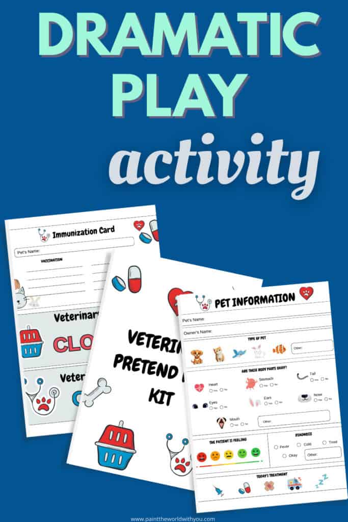 Pretend Play Set Printables For Kids - Paint The World With You