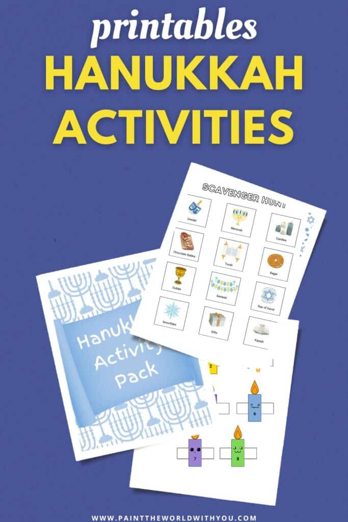 Fun Printable Hanukkah Preschool Activities - Paint The World With You