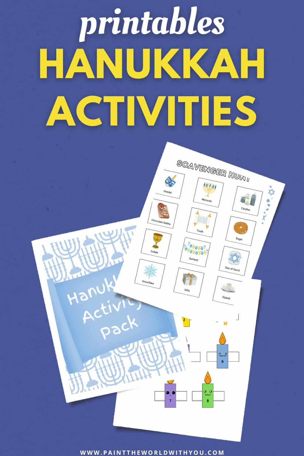 Fun Printable Hanukkah Preschool Activities - Paint The World With You