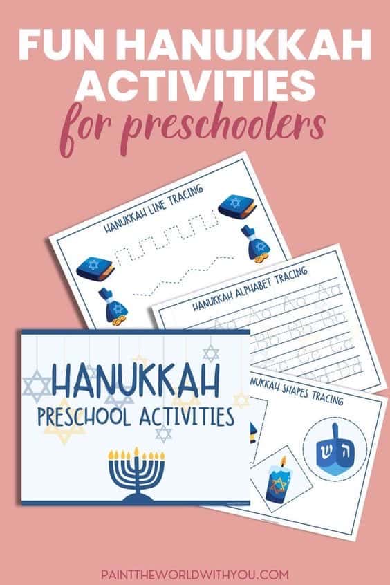 Fun Printable Hanukkah Preschool Activities - Paint The World With You
