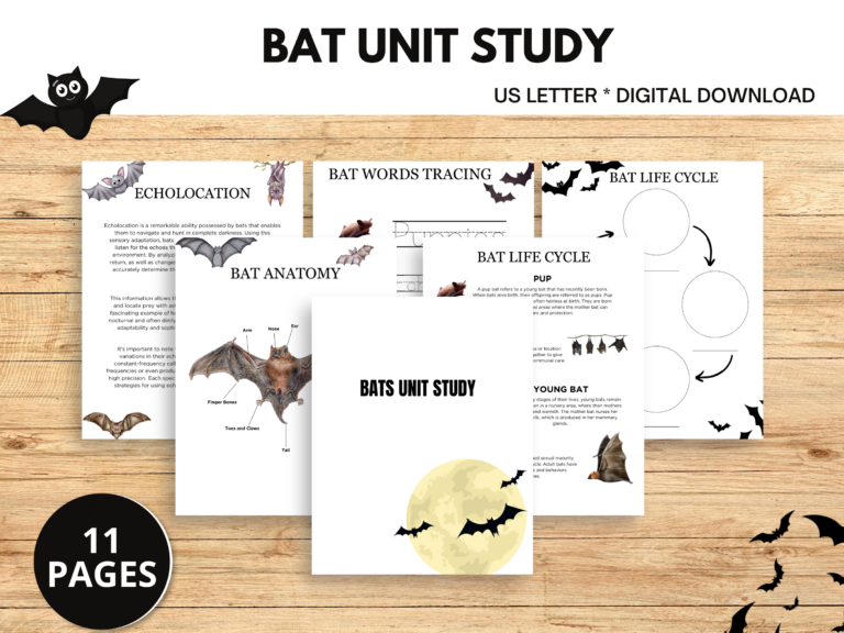 Bat Printables: A Unit Study - Paint The World With You