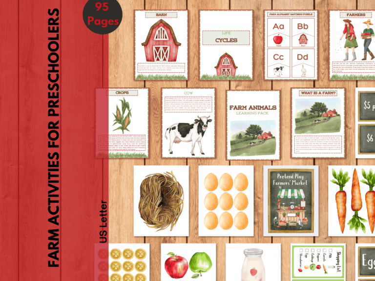 Printable Farm Activities For Preschoolers & Create a Farmers' Market ...