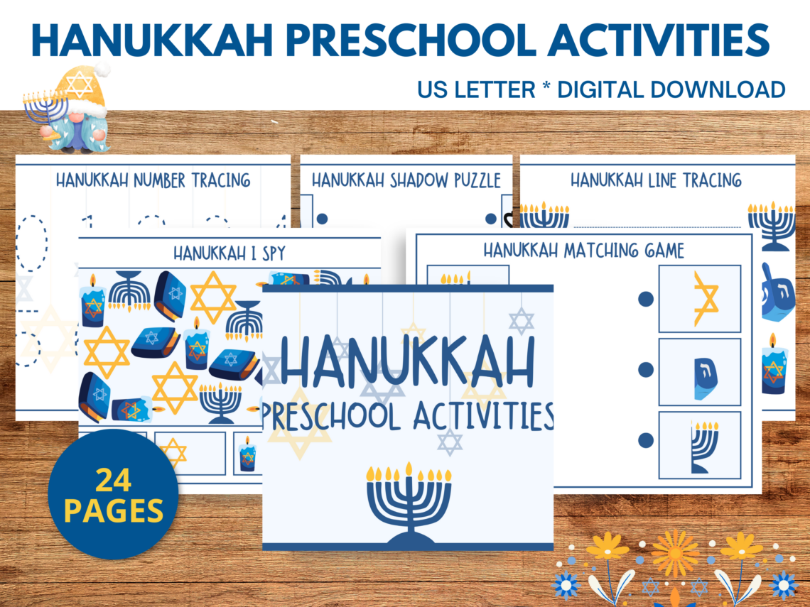 Fun Printable Hanukkah Preschool Activities - Paint The World With You