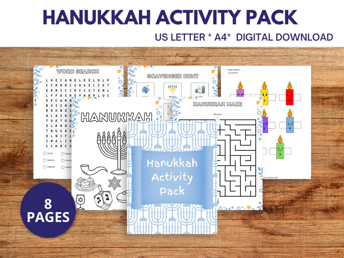 Fun Printable Hanukkah Preschool Activities - Paint The World With You