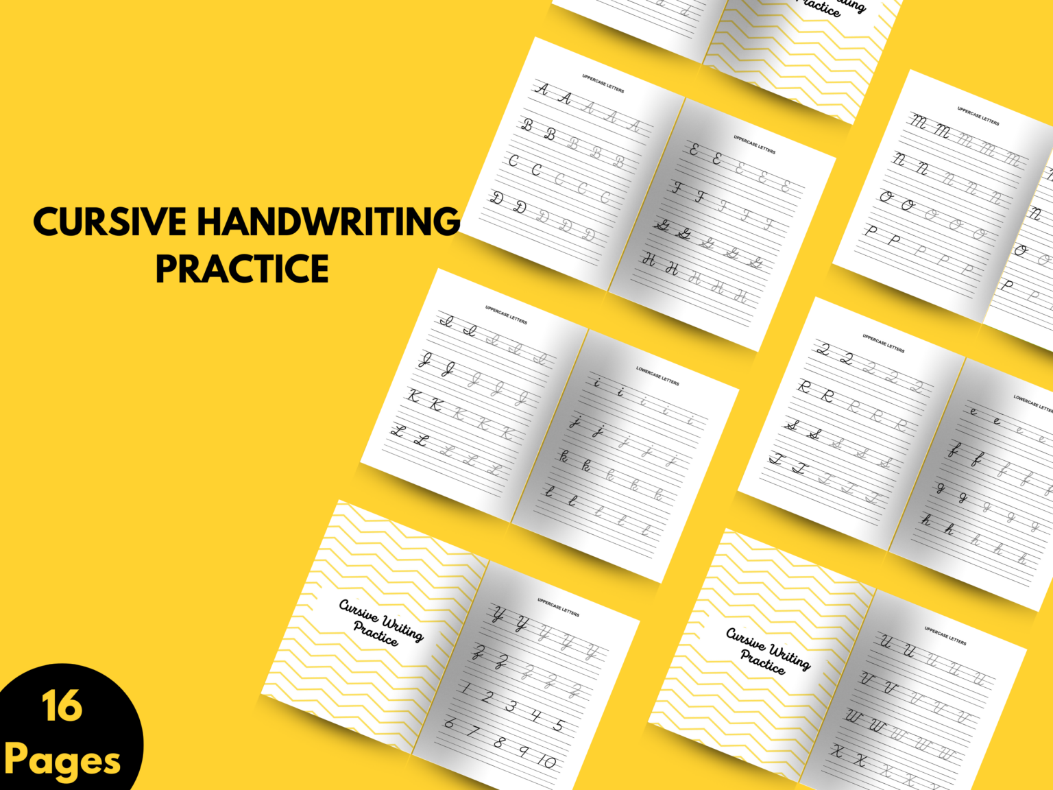 Beginner-Friendly Printable Cursive Handwriting Worksheets - Paint The ...